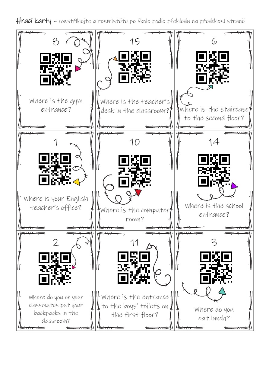 Back to school activity - QR code message - Anglický jazyk | UčiteléUčitelům.cz
